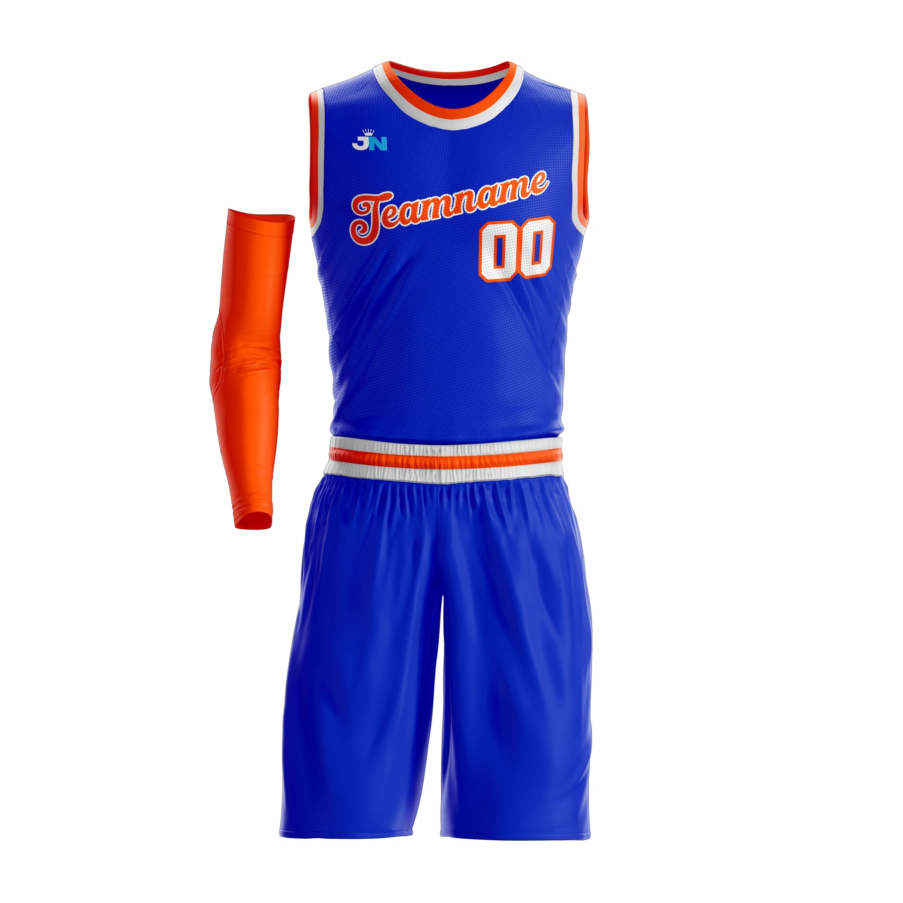 Blue-Orange Custom Basketball Bulk Team Jersey and Shorts Set – Jersey ...